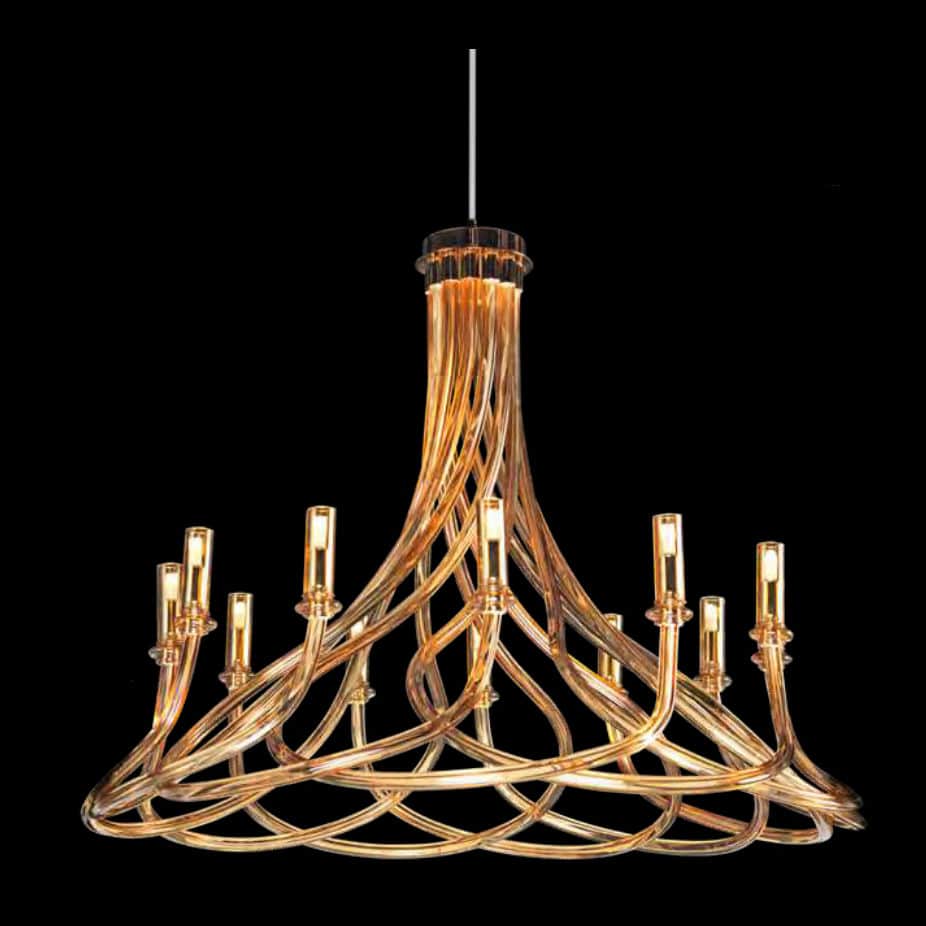 Lustre contemporain - ANA CARLOTA - BO/M lighting - en verre / à LED