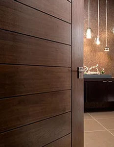 Porte d'intérieur - SOLID - James Solomon Ltd - en noyer / battante ...