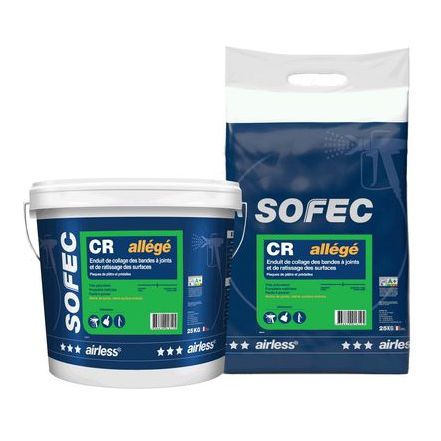 Enduit de lissage - AIRLITE CR - Sofec - de rebouchage / de finition / de déshumidification