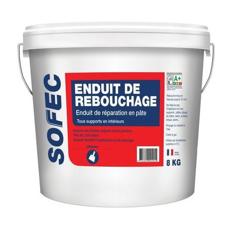 Enduit de lissage - Sofec - de rebouchage / de finition / d'intérieur