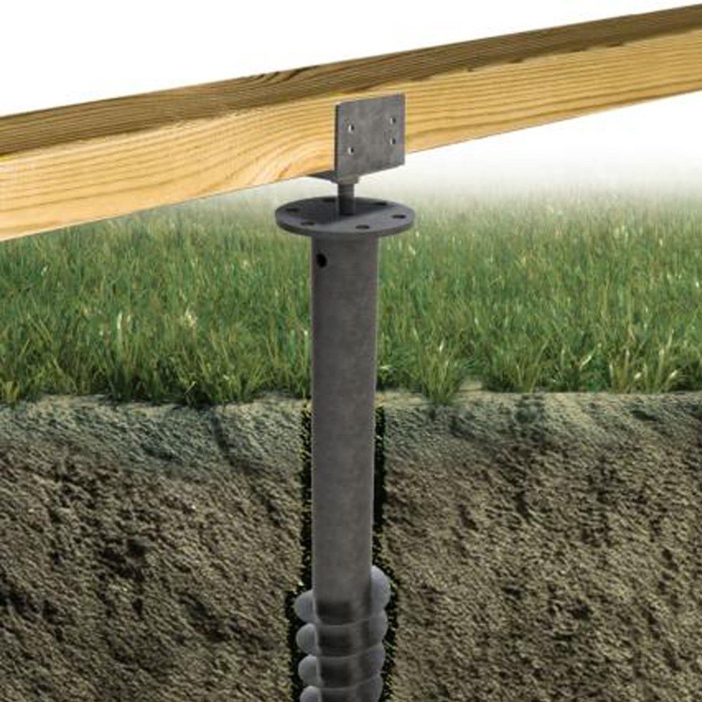 Pieu vissé - NIVO® - FIBERDECK - en acier galvanisé / pour construction ...