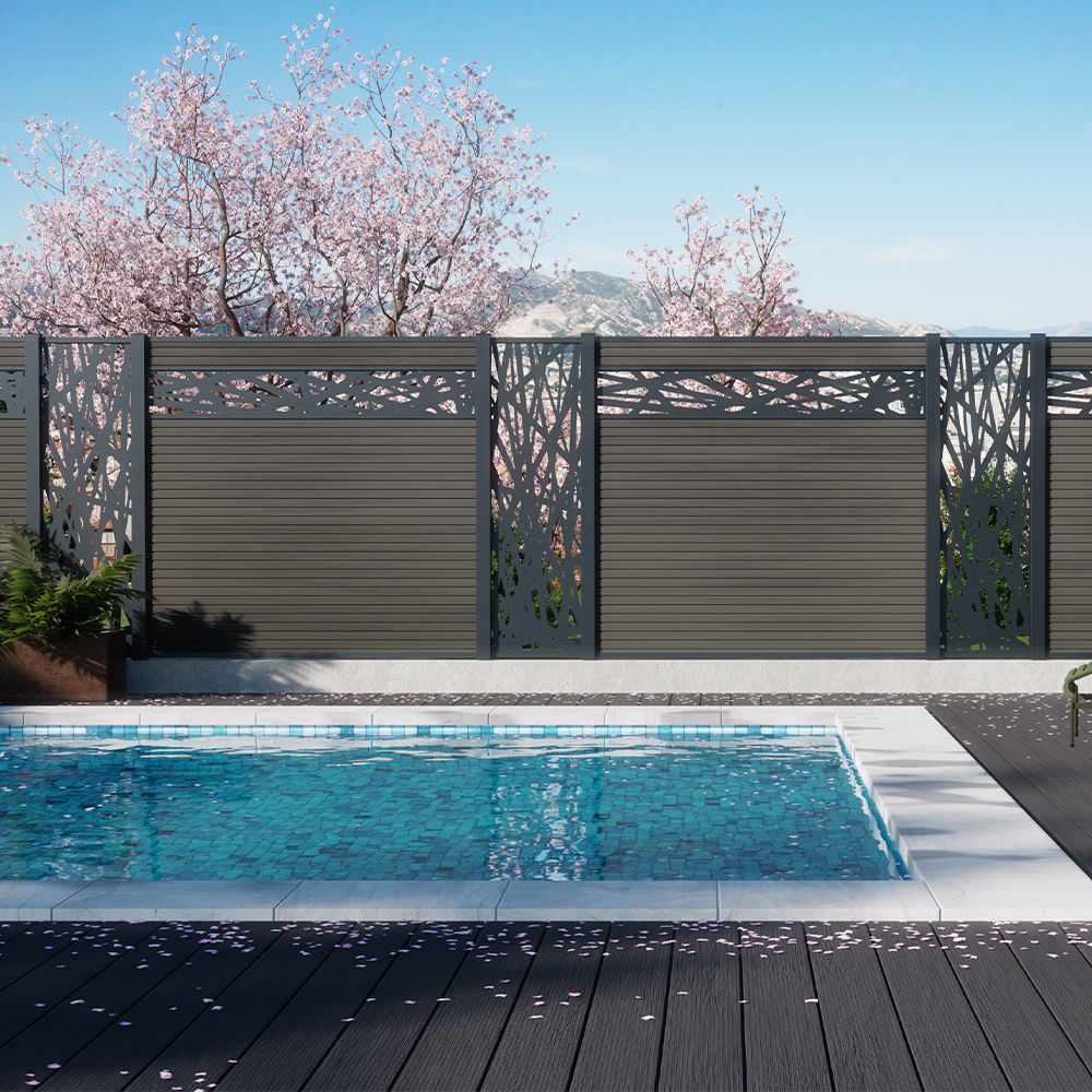 Clôture à lames - BOSTON MODERN - FIBERDECK - résidentielle / en ...