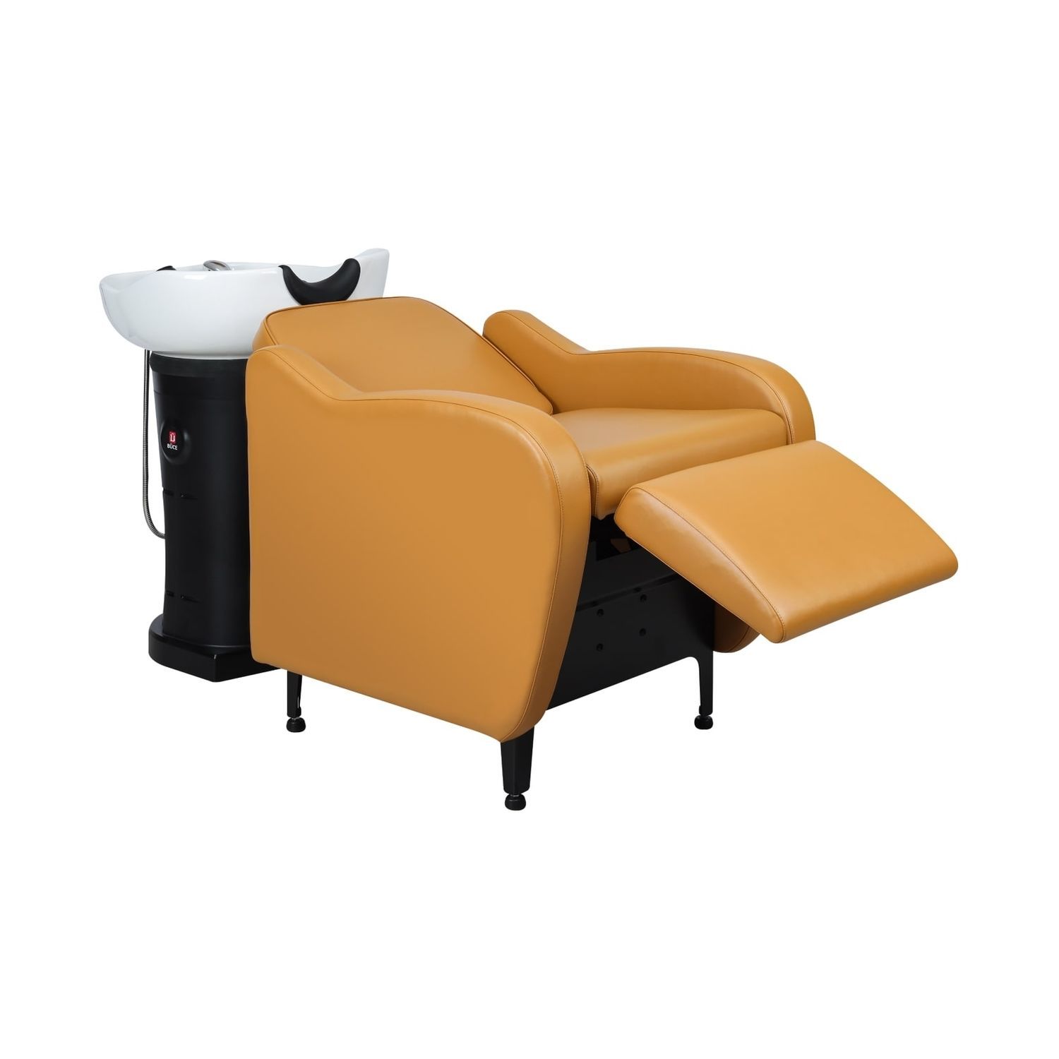 Bac à shampoing avec repose-pieds - S257F - BD KOREA CO.,LTD - en simili cuir / en céramique / 1 ...