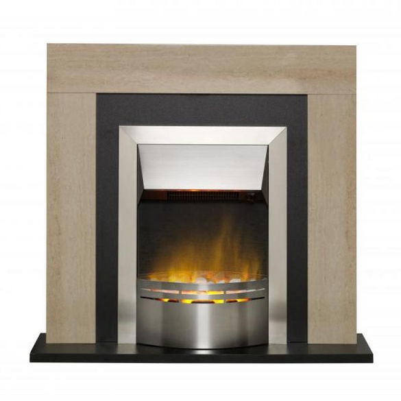 Cheminée adossée - Marbello - Dimplex - électrique / contemporaine / à ...