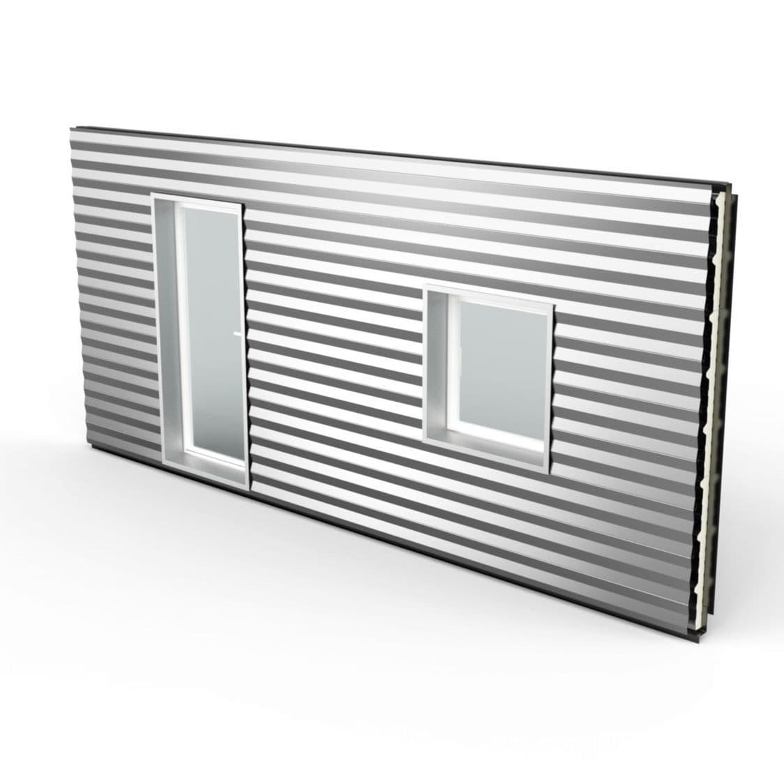 Mur-rideau en panneaux préfabriqués - D2B® Archisol - ArcelorMittal ...