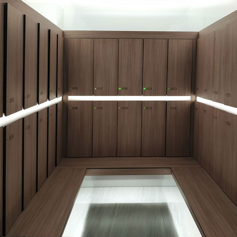 Casier de rangement en HPL - DEBO F12 Smart Locker - DEBO - à clé ...