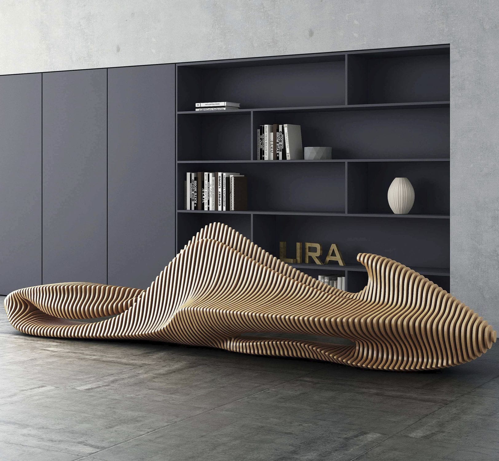 Banc design original - Ancre - MyWoodream - en bois / en contreplaqué ...