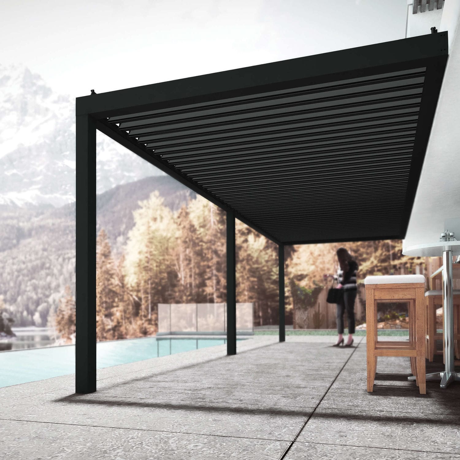 Pergola autoportée - BRISA - Motorline Professional - en aluminium / à ...