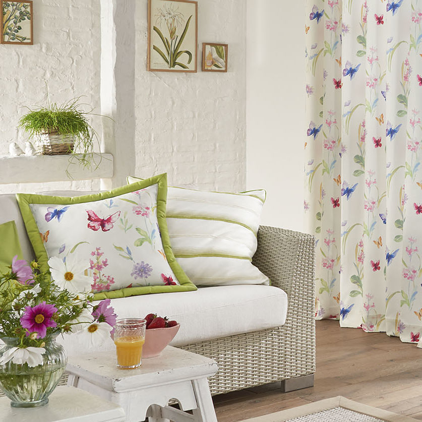 Tissu d'ameublement - APRIL - Gardisette - pour rideaux / à motif ...