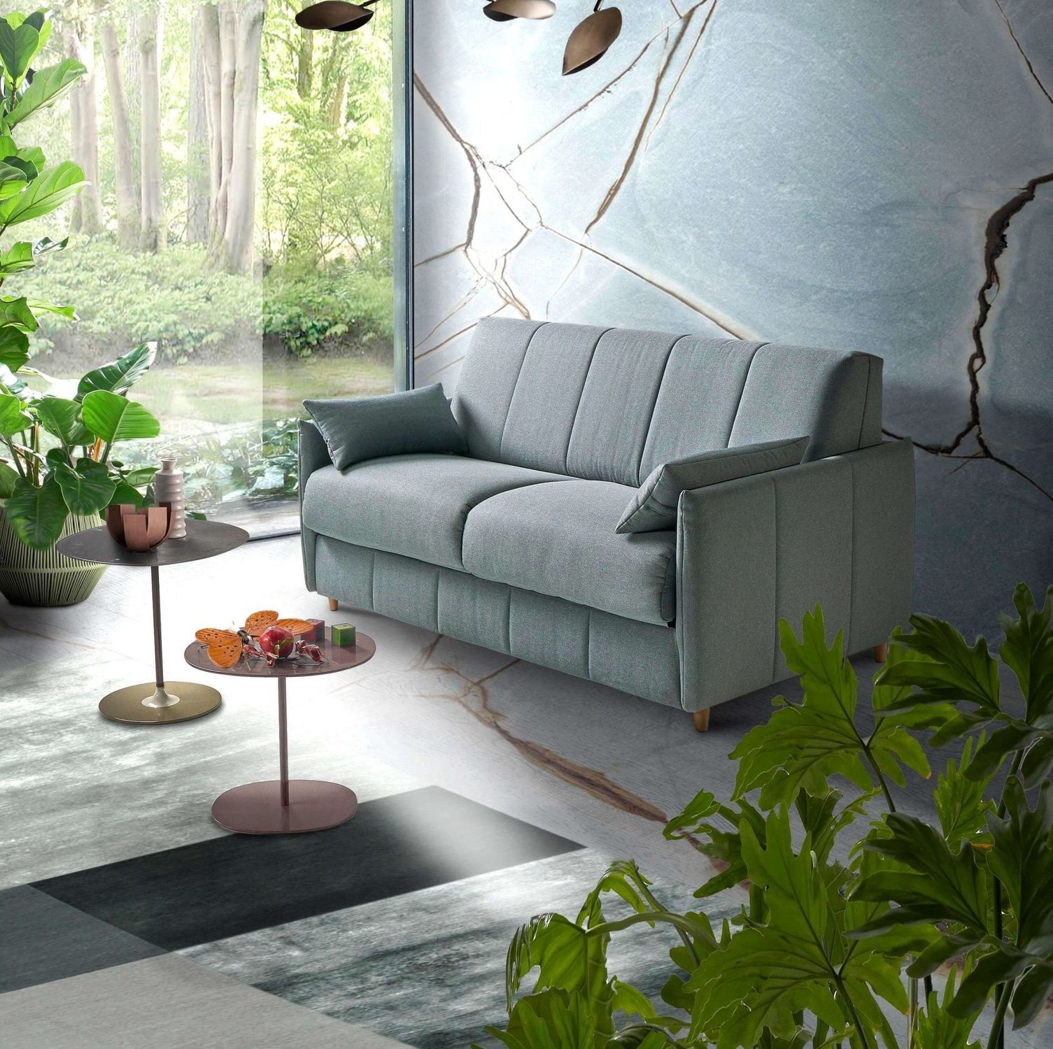 Canapé lit - Bingo - Vitarelax - contemporain / en tissu / en cuir