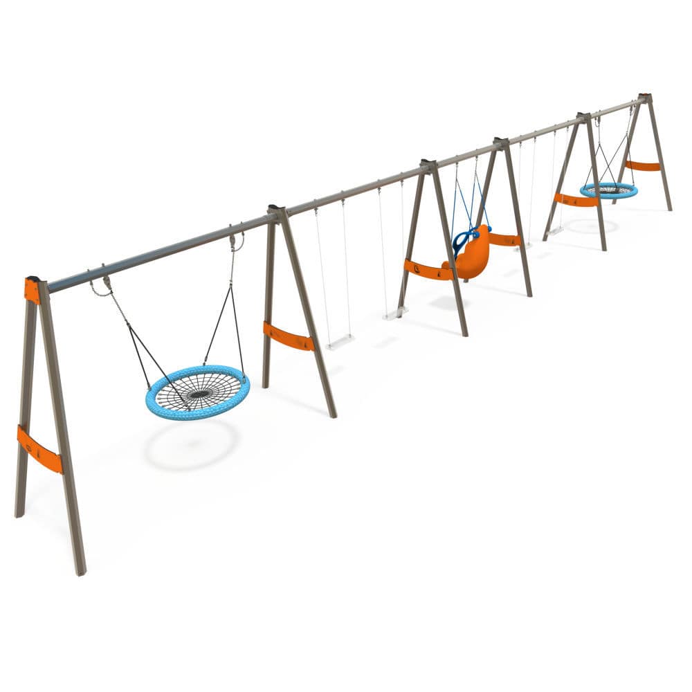 Balançoire en métal - PO 757-12 - QUALI-Cité - pour parc de jeux / multiple