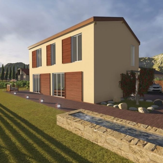 Maison préfabriquée - ITALIA S.F. - Frame House group Sia - écologique ...