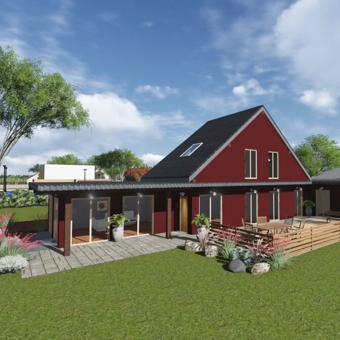 Maison préfabriquée - VILLA ALHENA - Frame House group Sia - écologique ...