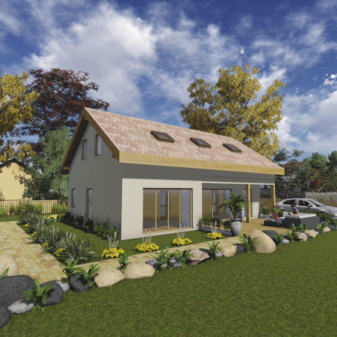 Maison préfabriquée - BELGIUM D.M. - Frame House group Sia - écologique ...