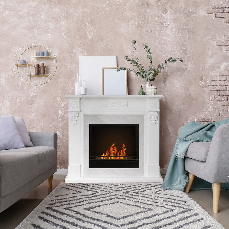 Cheminée au bioéthanol - TRUMAN - Divina Fire - au sol / sur pied ...