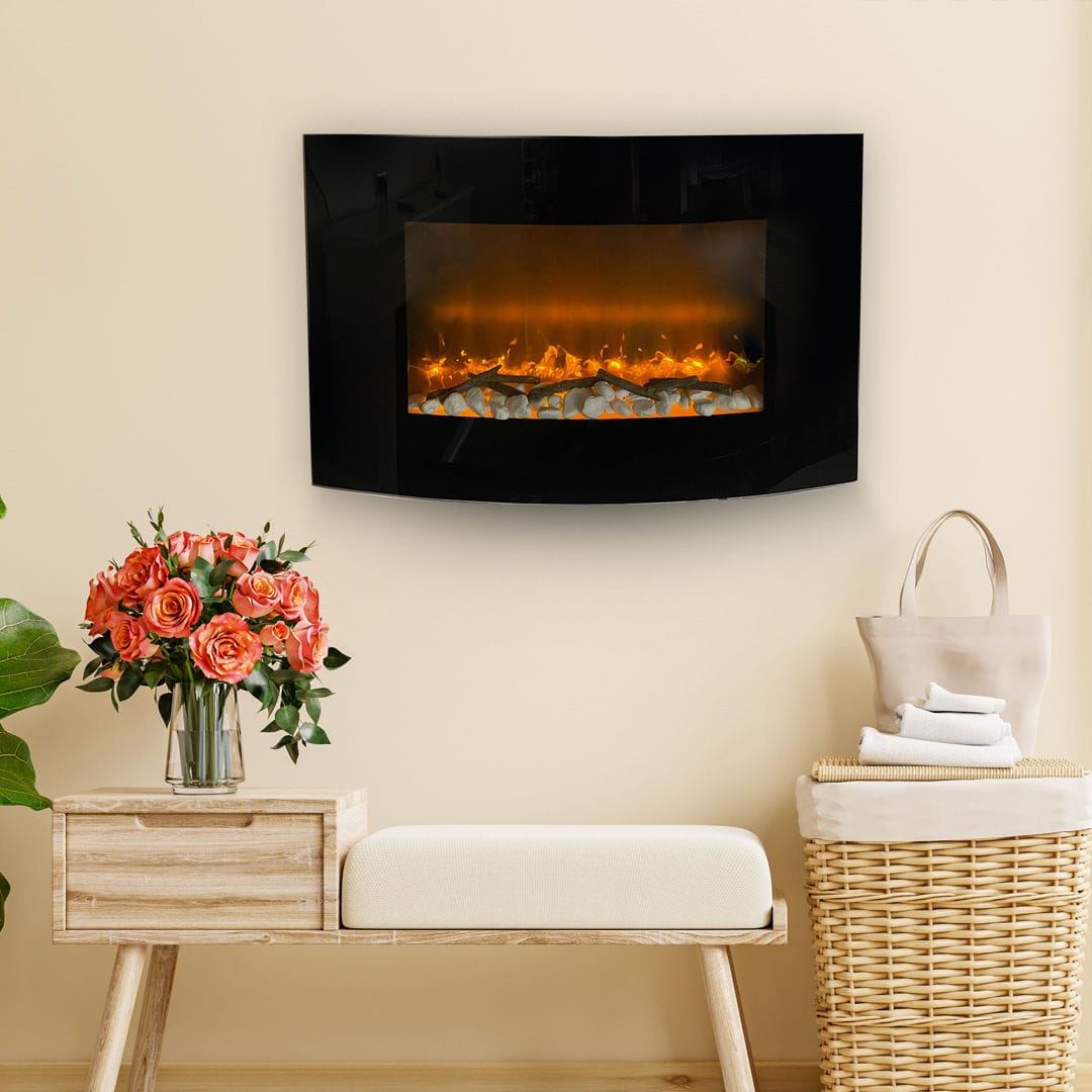 Cheminée électrique - SAN DIEGO - Divina Fire - murale / adossée ...