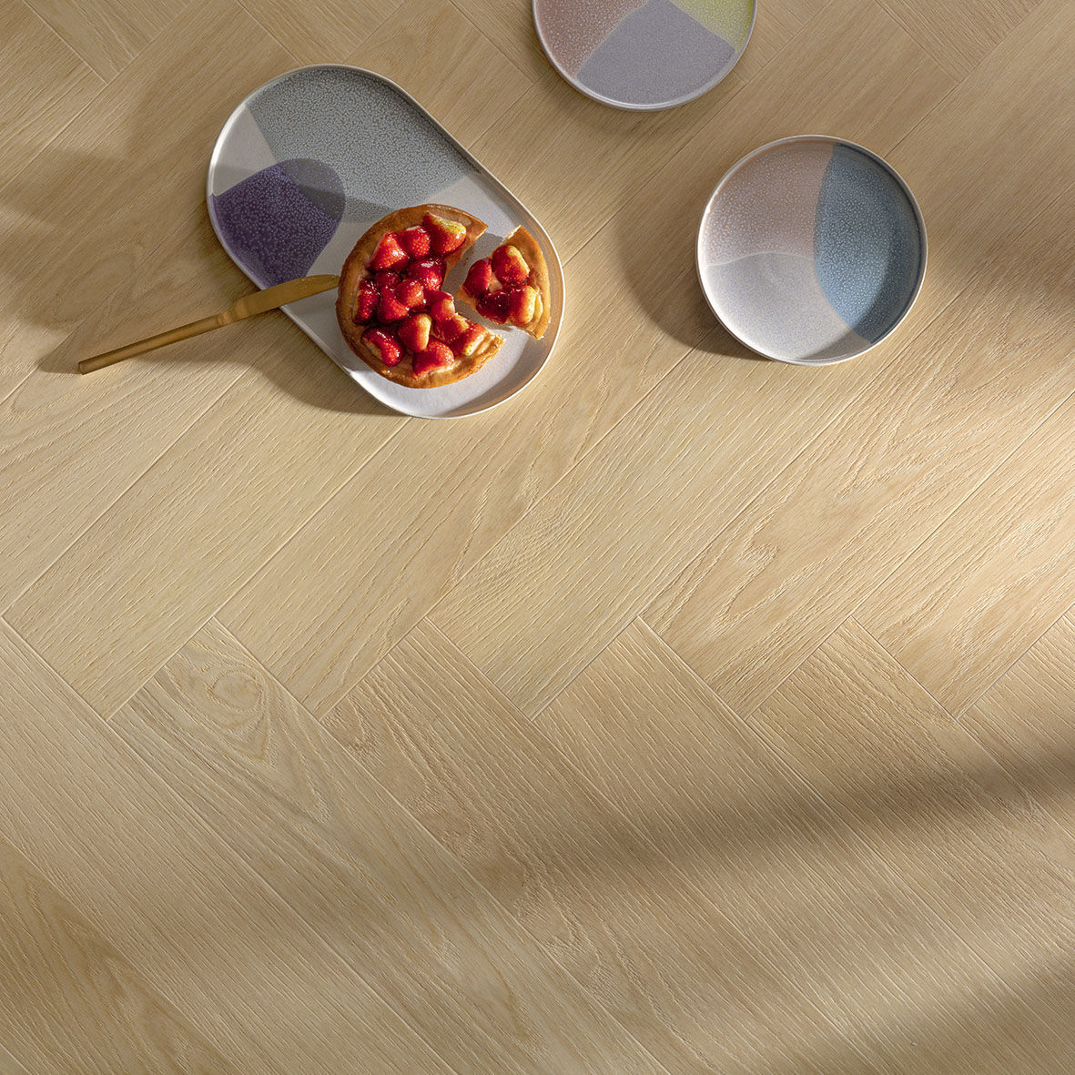 Revêtement de sol en vinyle - UNI - FLOORIFY - d'intérieur / pour salle de séjour / de salle de bain