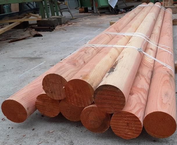 Poteau en bois - Woodspars - lamellé-collé / rond / structurel