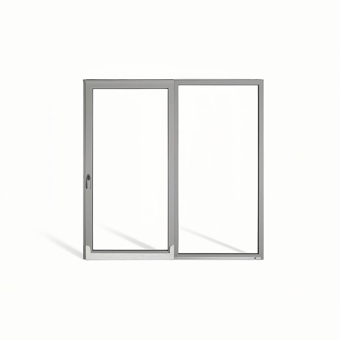 Fenêtre coulissante - TRASLANTE - Caiframe - en PVC / à double vitrage / 2 vantaux