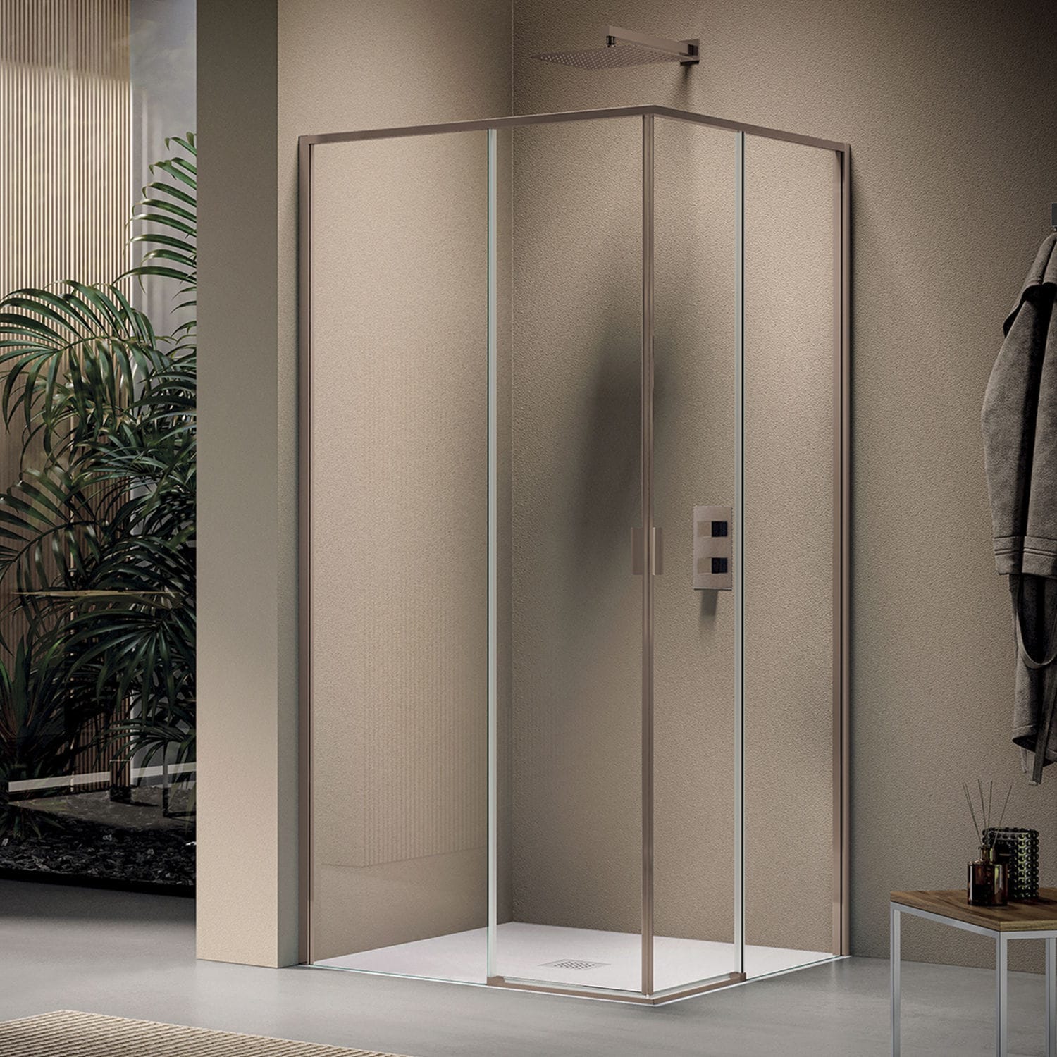 Paroi de douche coulissante - Pyxis - SAMO - d'angle / d'angle / en ...