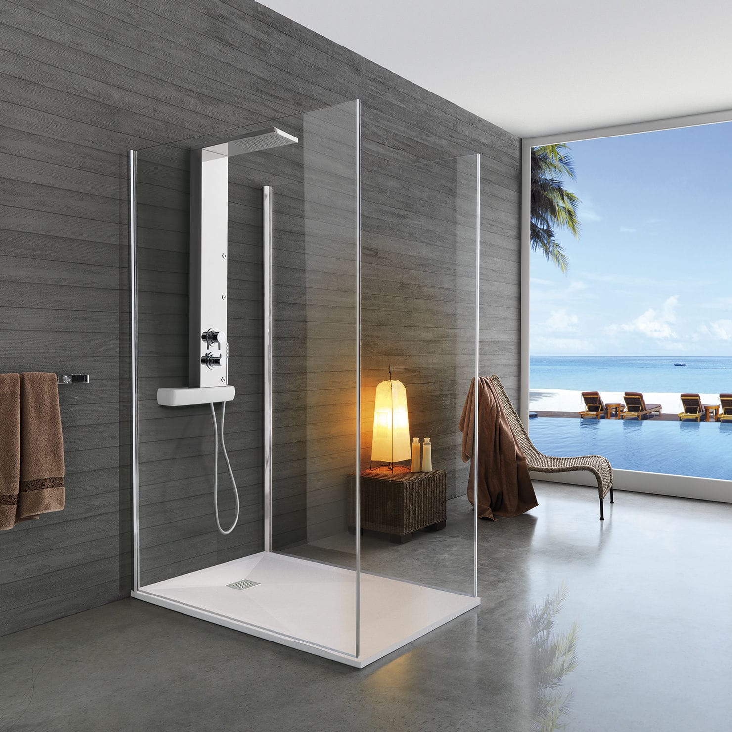 Receveur de douche rectangulaire - STONEFIT: DS3690 - SAMO - à poser ...