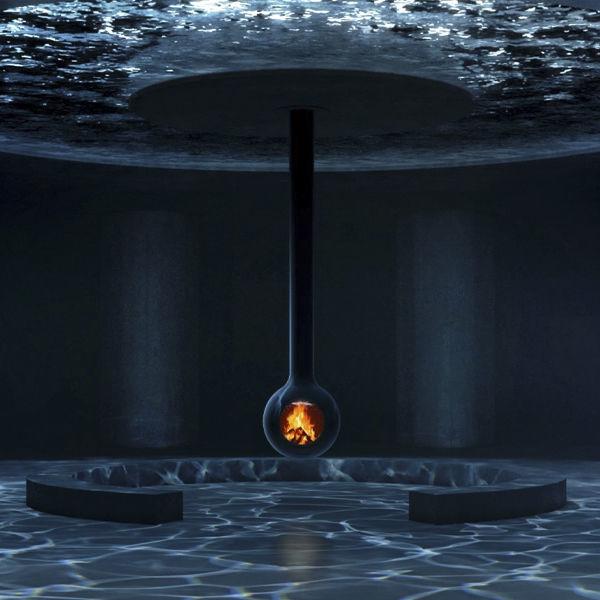 Cheminée à bois - BATHYSCAFOCUS HUBLOT - Focus Creation - autoportante / suspendue / centrale