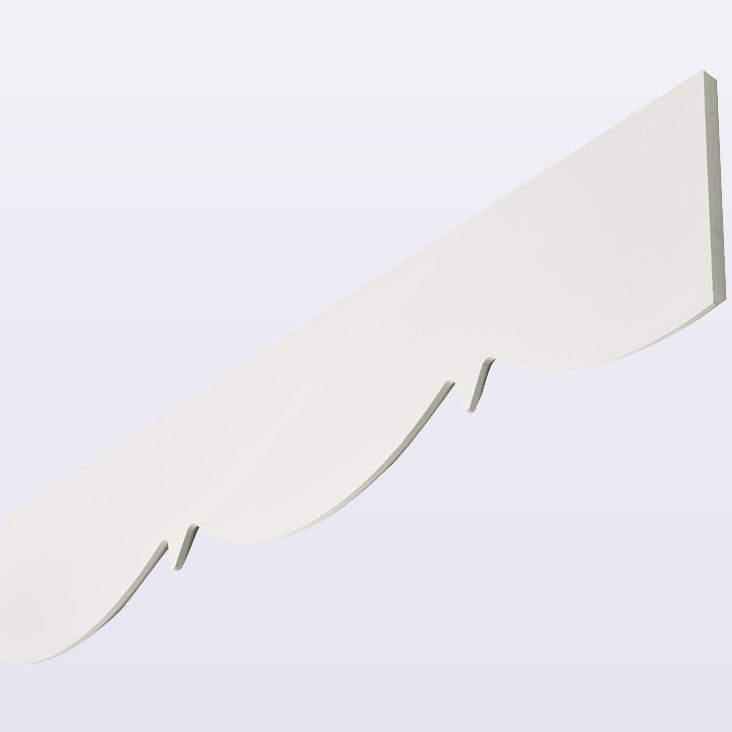 Bande de rive PVC - V-CREST - KESTREL / BCE - aspect bois