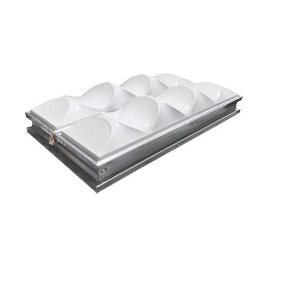 Dôme pour éclairage pour toiture-terrasse - MECHANICAL - VELUX - avec ...