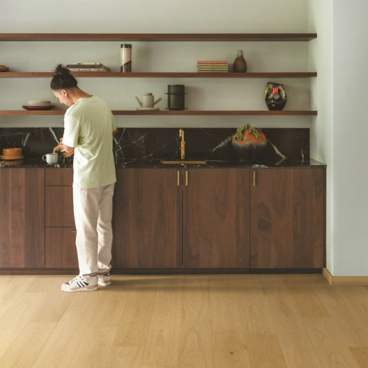 Parquet contrecollé - LEATHER OAK EXTRA MATT - QUICK-STEP - pont de ...