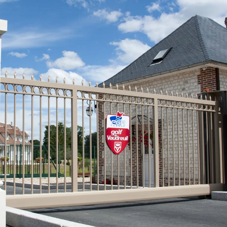 Portail roulant - NORMASTYL™ - NORMACLO - en acier galvanisé / en acier ...