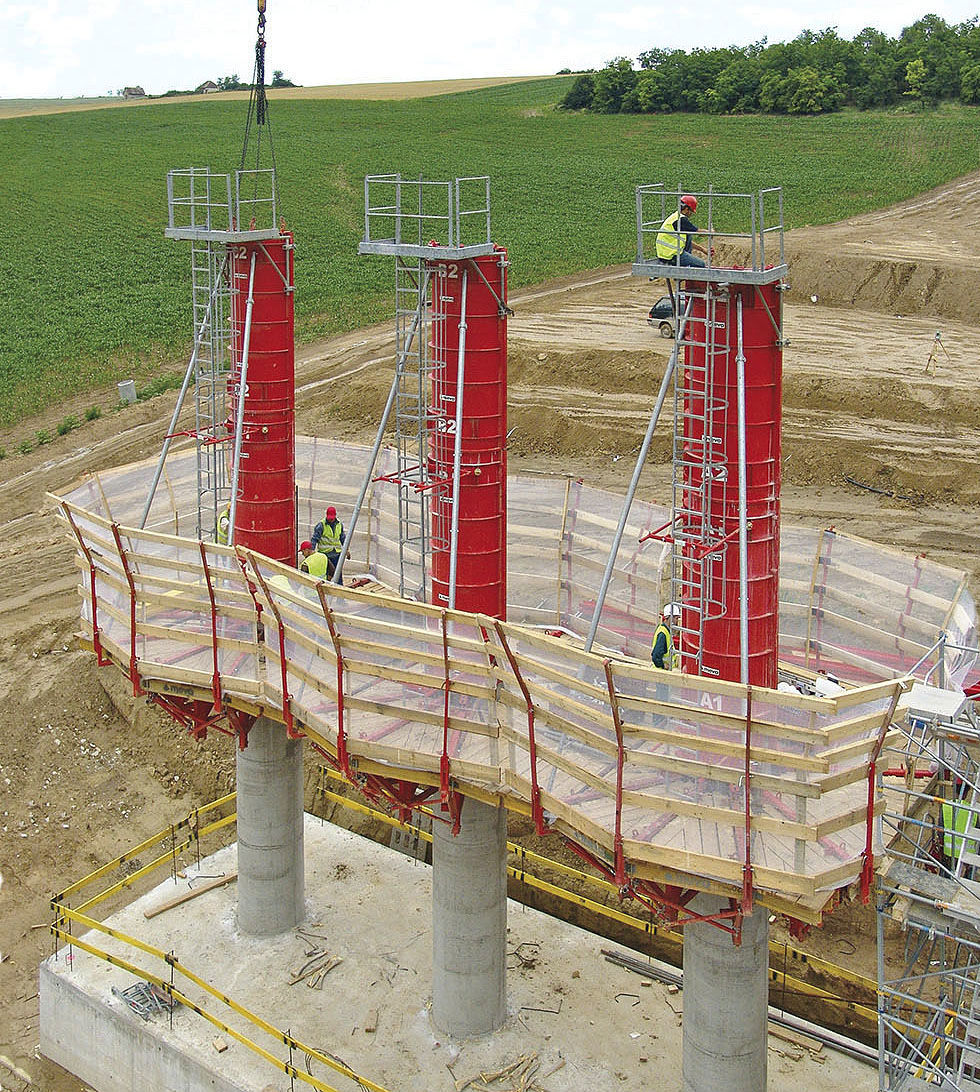 Coffrage modulaire - CIRCO - Meva - circulaire / en métal / pour mur