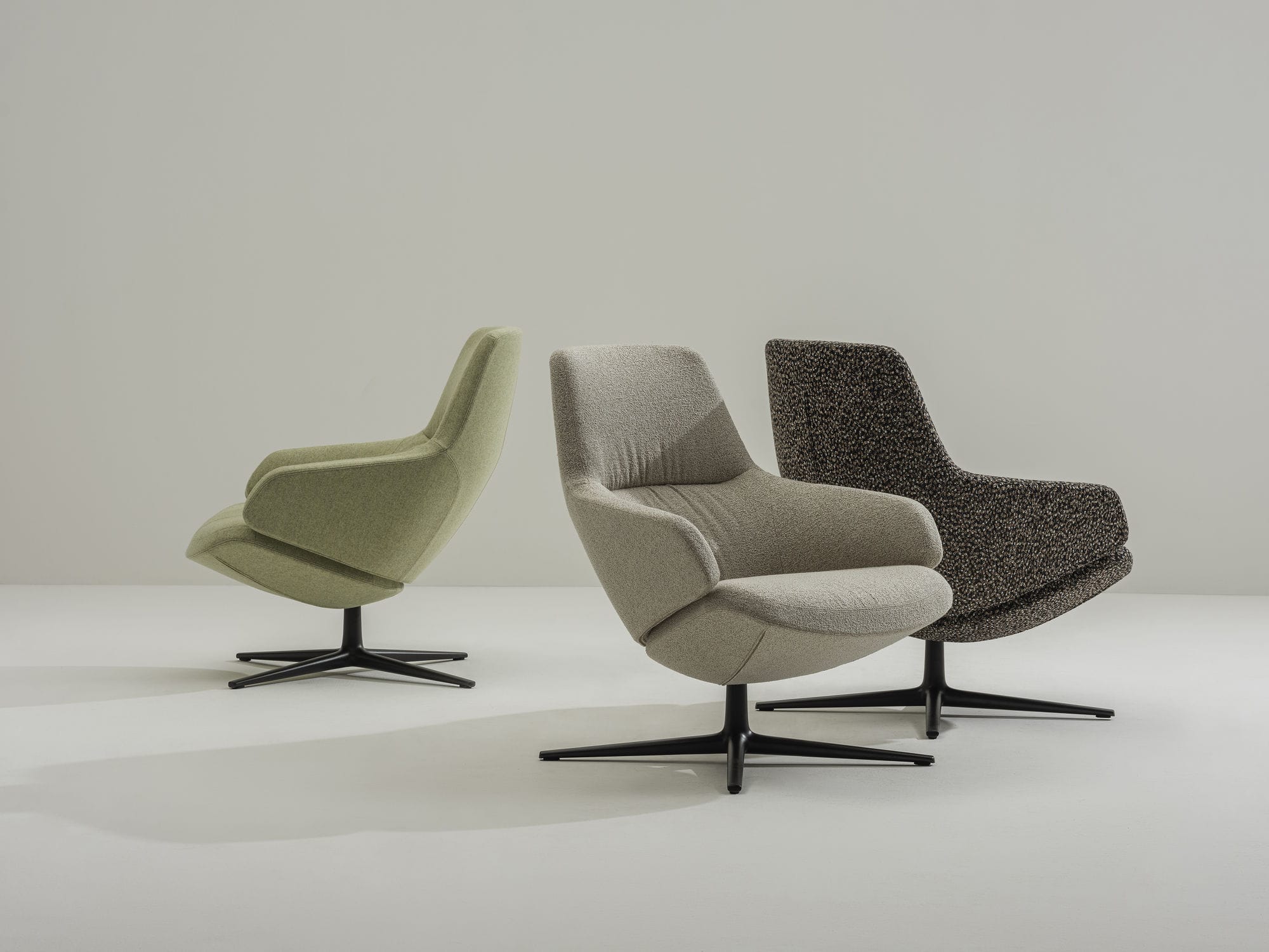 Fauteuil contemporain - ASTON CLUB - Arper - en tissu / tissu enduit ...