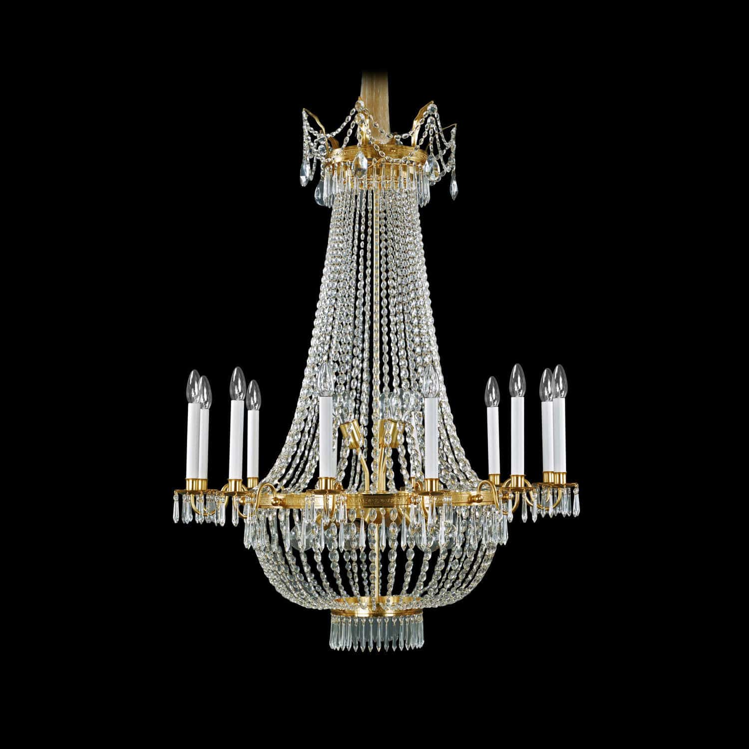 Lustre classique - JOSEPHINE 5085-12 - J. & L. LOBMEYR - en cristal ...