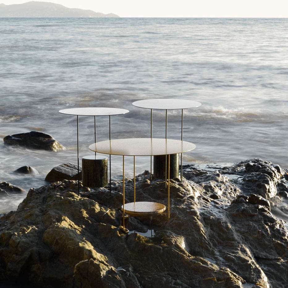 Table d'appoint contemporaine - PANNA COTTA - Molteni&C - en marbre ...