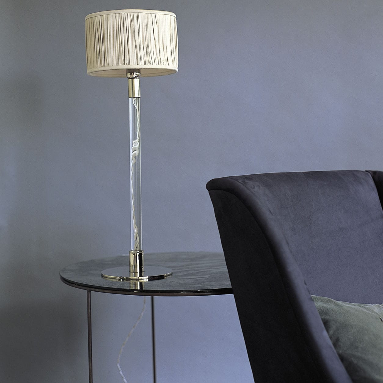 Lampe de table - AXIS MUNDI - OCHRE - en nickel / en bronze / en verre