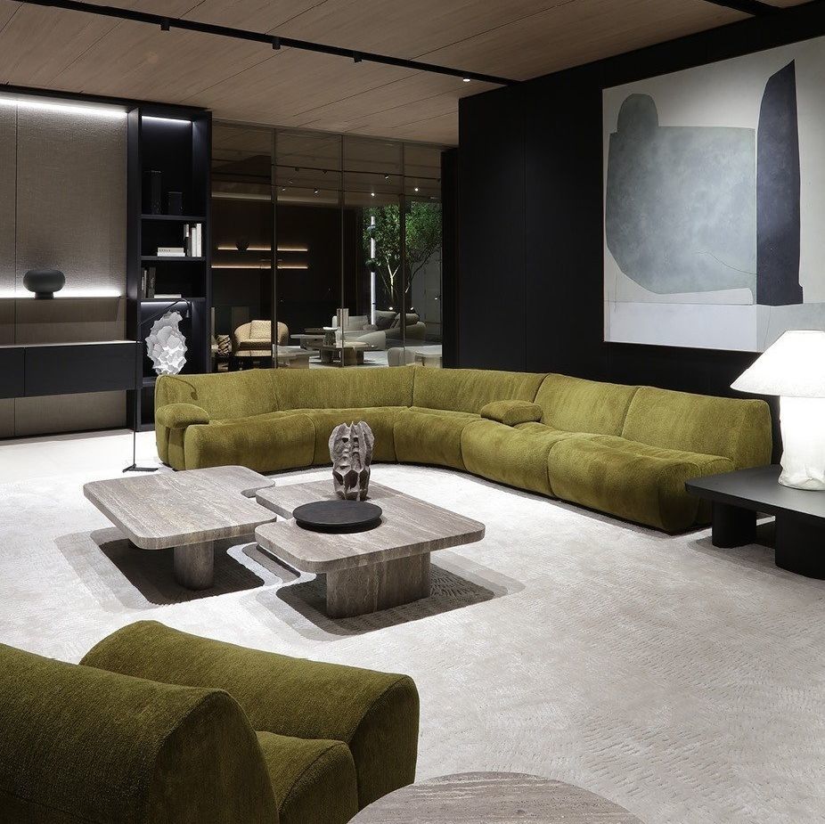 Table basse contemporaine - ERNEST - Poliform - en orme / en marbre ...