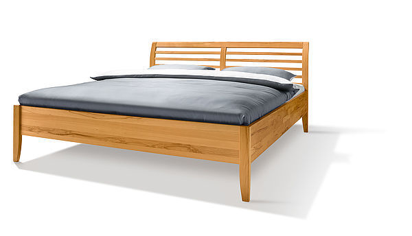 Lit double - SESAM - TEAM 7 - contemporain / avec tête de lit / en chêne