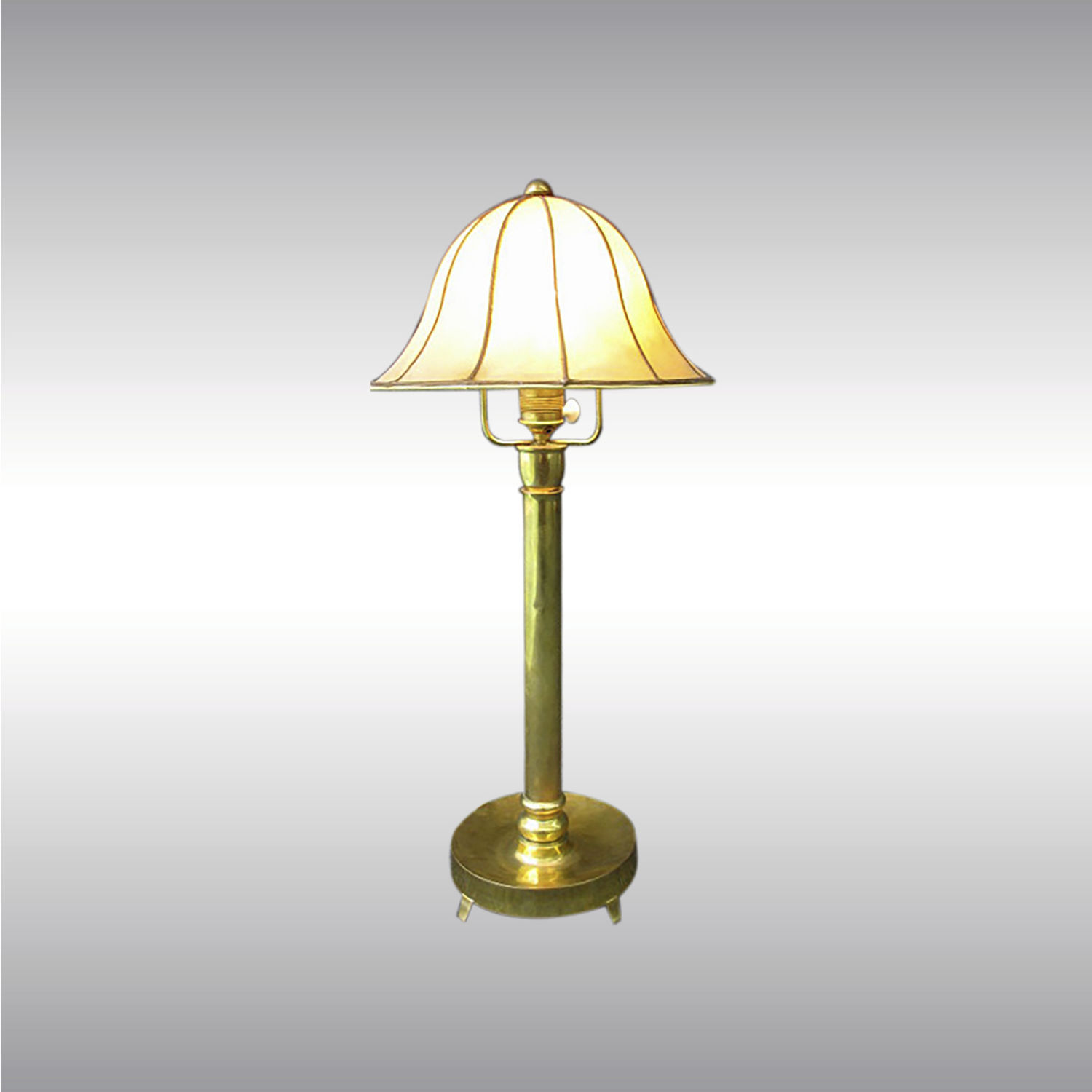 Lampe de table - 21617 - Woka Lamps Vienna - en tissu / en laiton ...