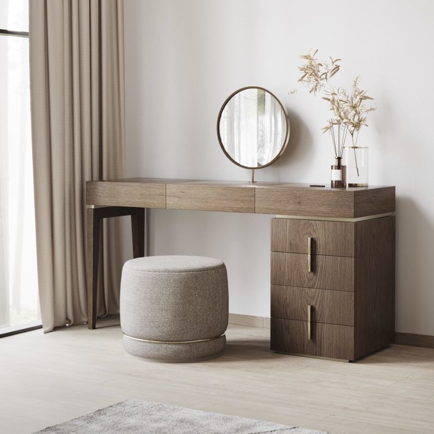 Coiffeuse contemporaine - belle - Ana Roque - en bois laqué / en métal