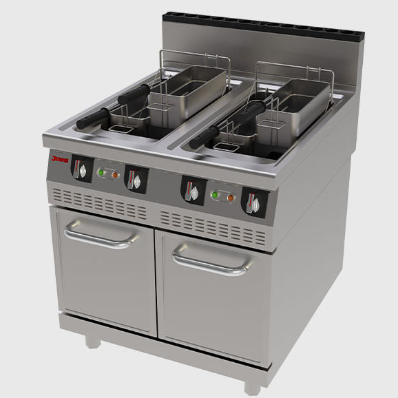 Friteuse à gaz - FRG90/2 - JEMI, S.A. - professionnelle / sur pieds