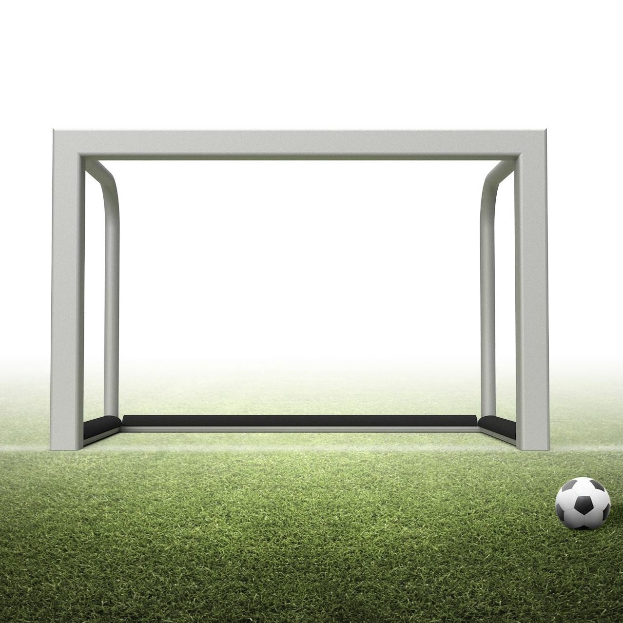 Cage de football en aluminium - 1-13-005 - helogoal - mobile / argenté ...