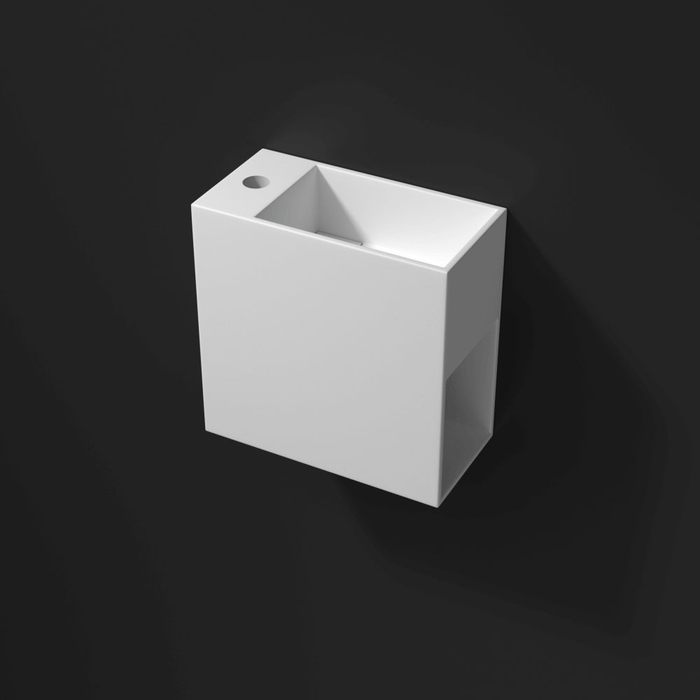 Lave-mains suspendu - 700340 - NEILUR - rectangulaire / en Solid Surface