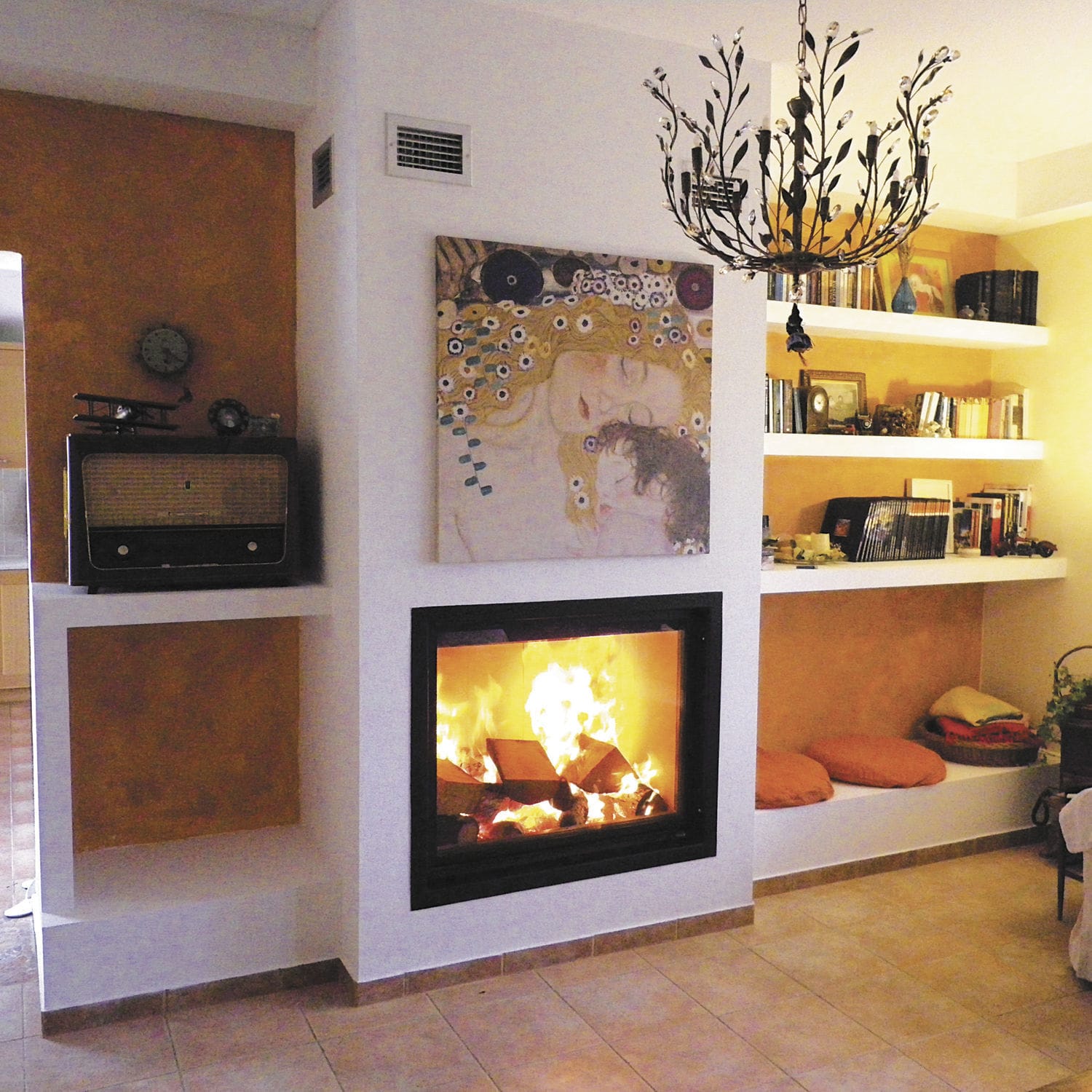 Cheminée à bois - Vertical 60 x 80 - REGALFIRE S.A - à encastrer ...