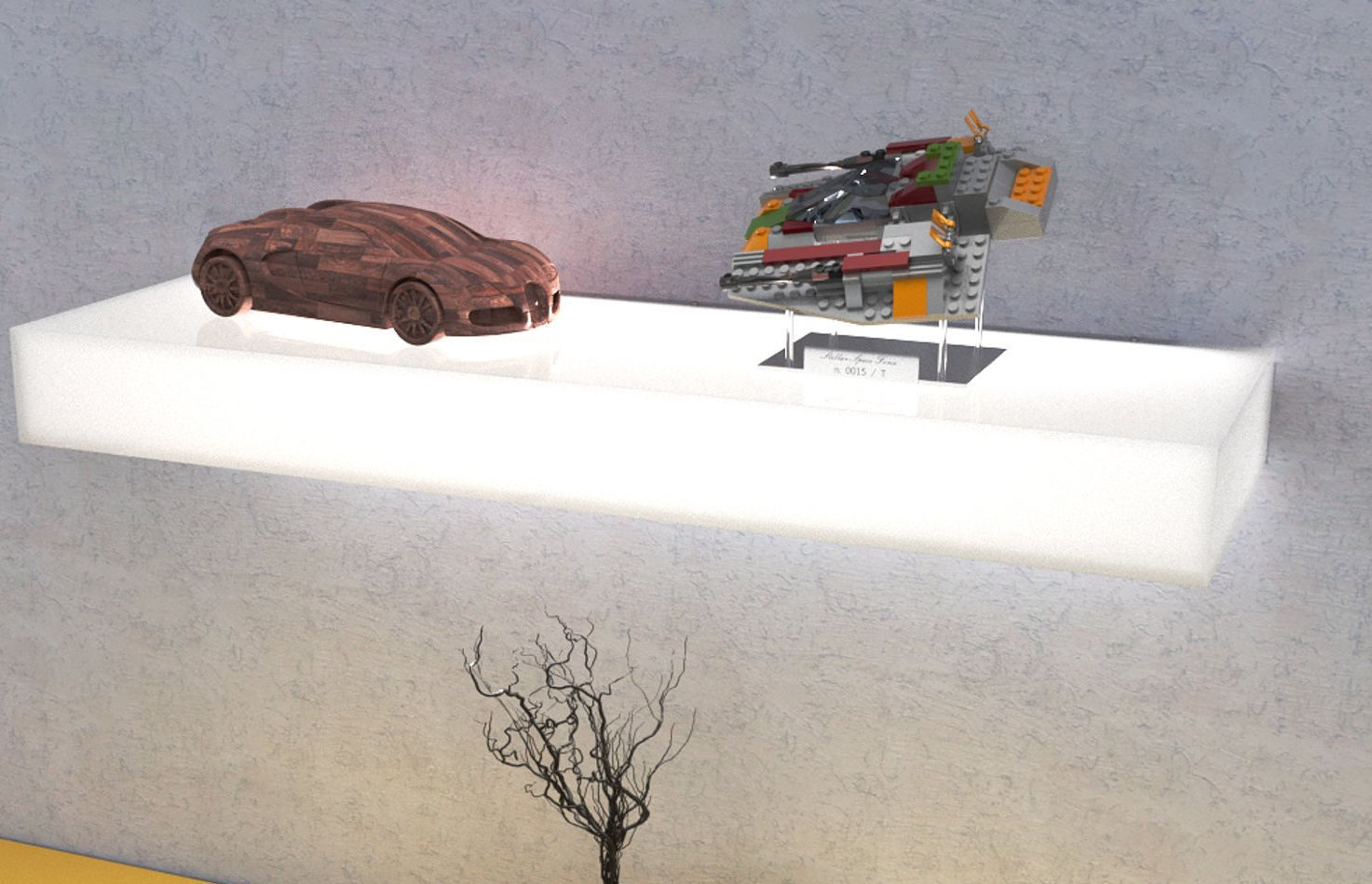 Étagère murale - Slash 90 - Laserplanet - contemporaine / en ...