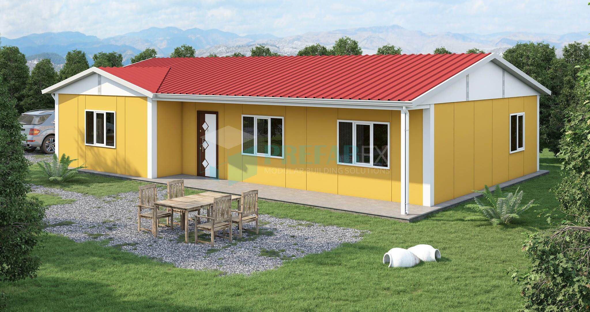 Maison préfabriquée - 125 - prefabex - modulaire / contemporaine / de ...