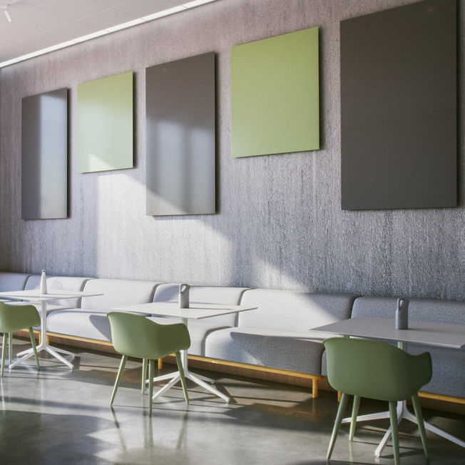 Panneau d'absorption acoustique mural - Knauf Ceiling Solutions - en métal / rectangulaire ...