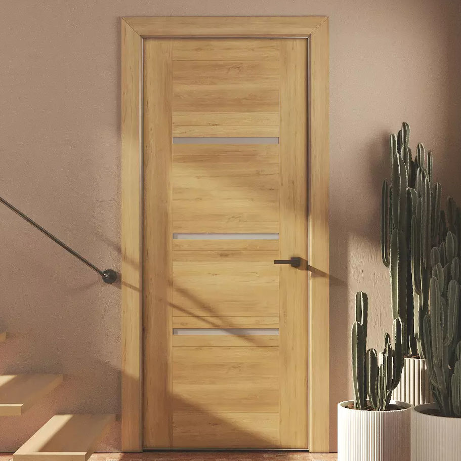 Porte d'intérieur - 1.5 - IN WOOD LLC - en bois / battante / contemporaine