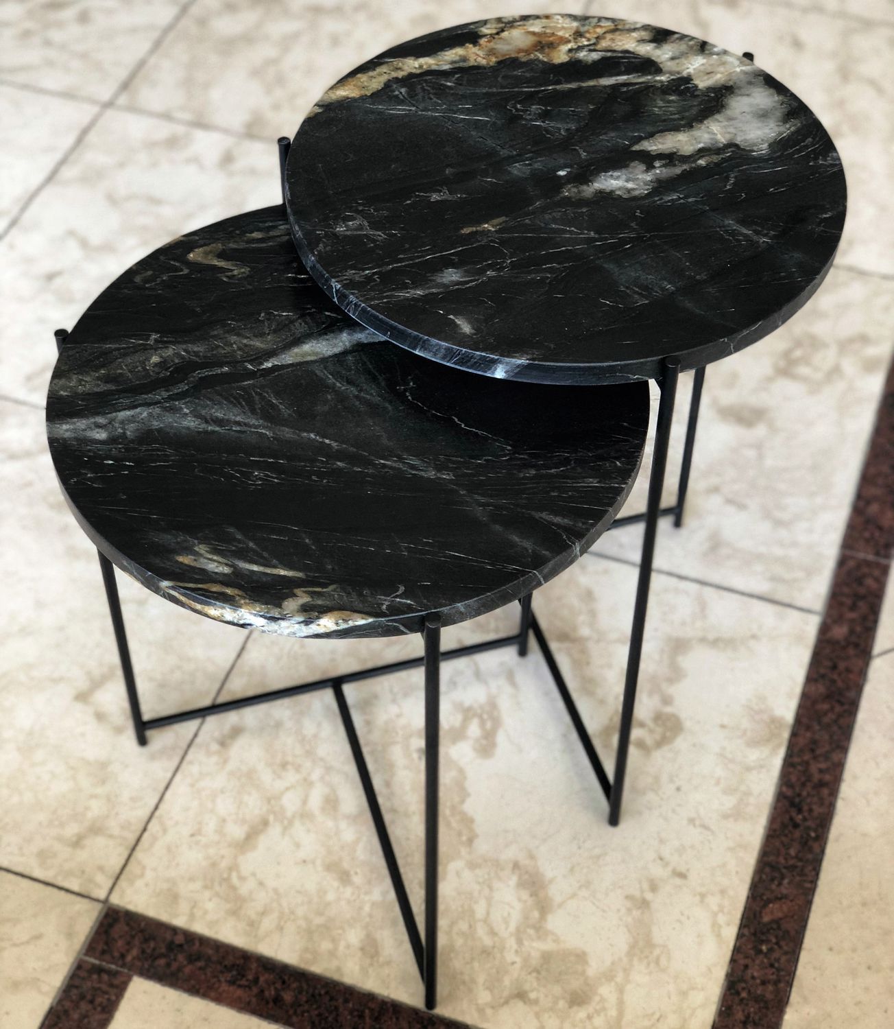 Table gigogne contemporaine - BELVEDERE - PASIFIK GRANIT - en quartzite ...