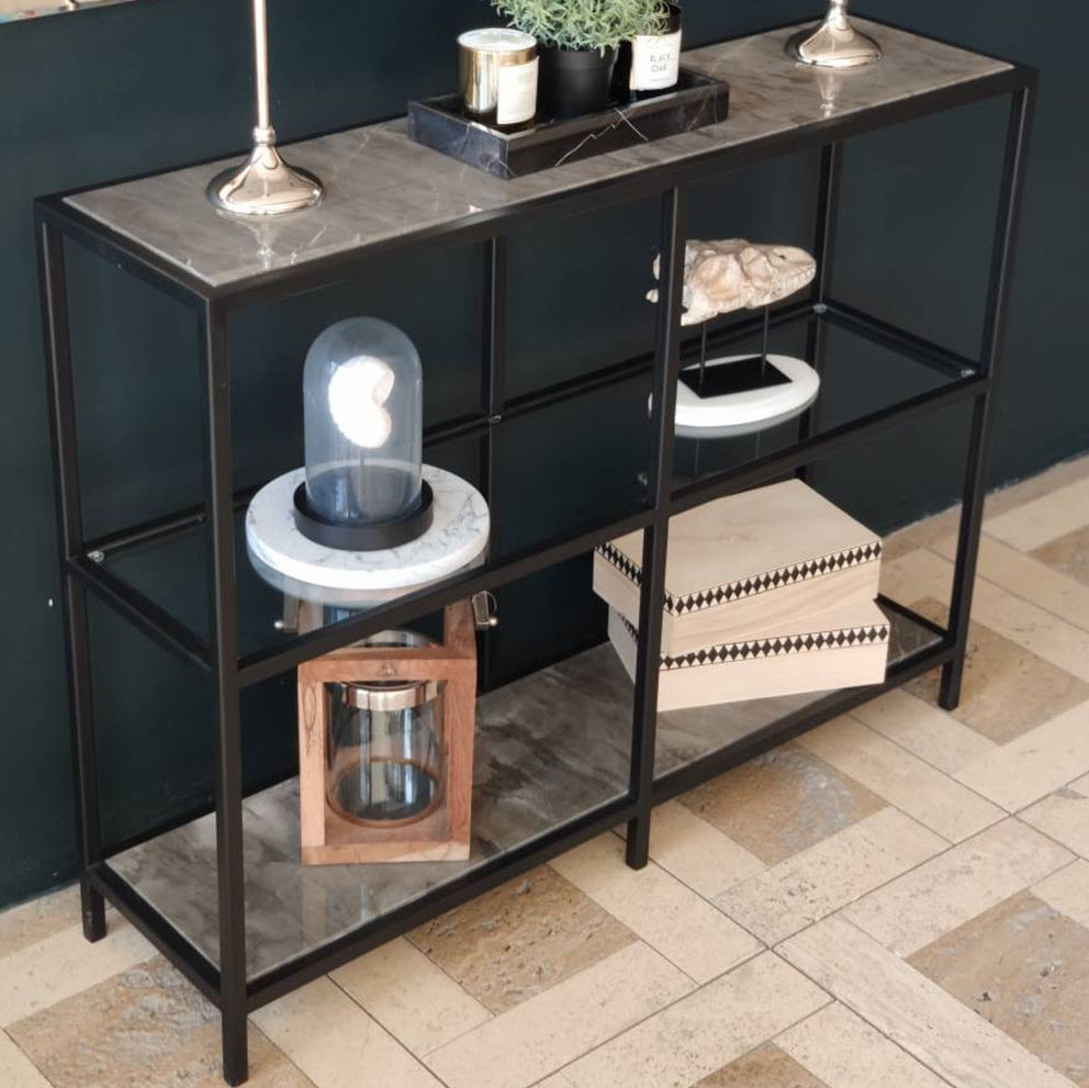 Console en marbre - OLIVE - PASIFIK GRANIT - contemporaine / en verre ...