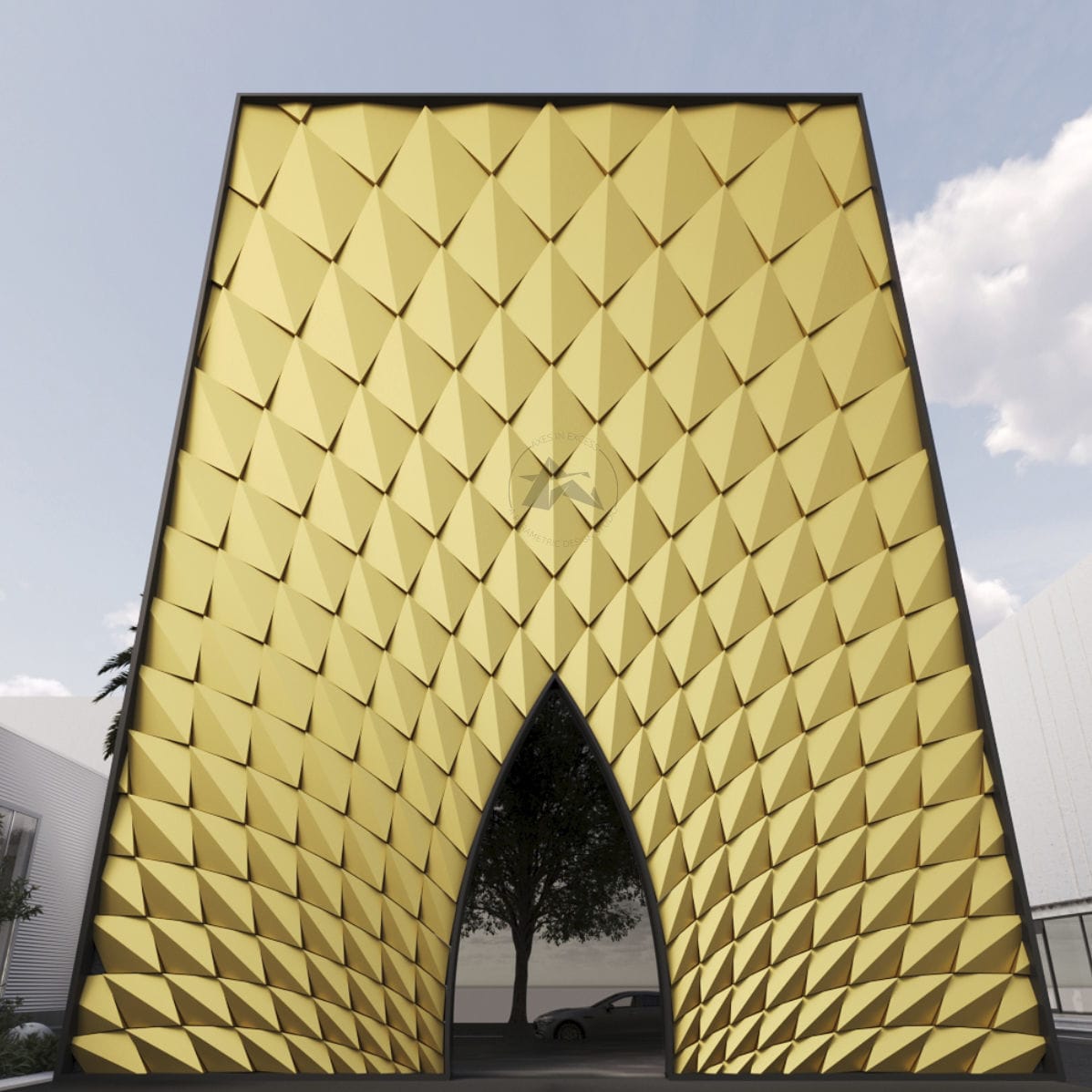 Bardage en écailles - ECHELONCRAFT™ - Axes in Excess - en métal ...